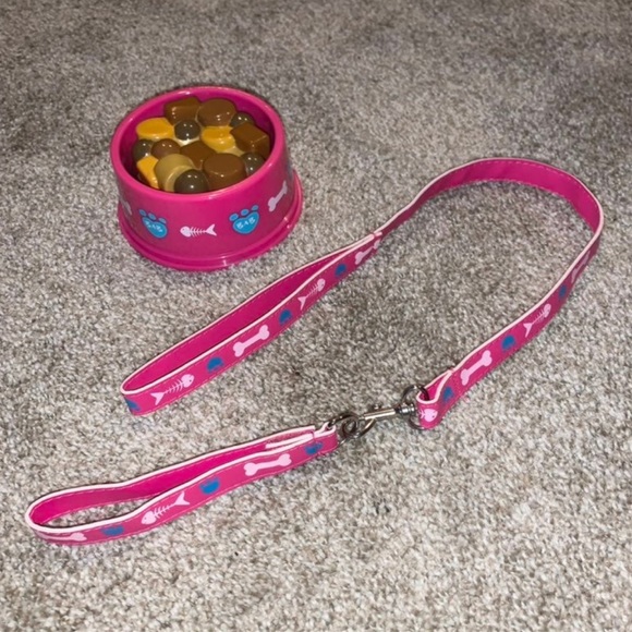 Build-A-Bear | Toys | Build A Bear Food Dish Collar Leash | Poshmark